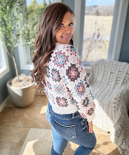 Ravelry: Granny Crop Cardigan pattern by MJ's Off The Hook Designs