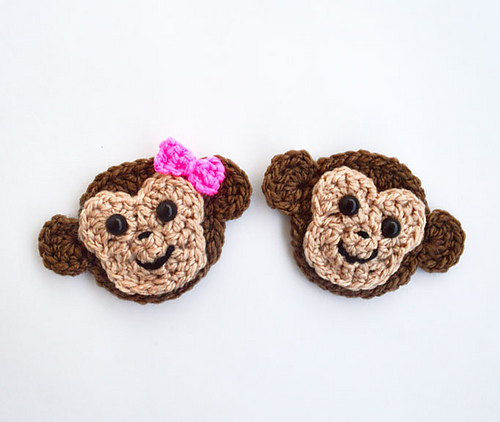Ravelry: Monkey Applique pattern by Michelle Alvarez