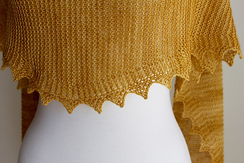 Ravelry: Jagged Triangular Scarf pattern by Michelle Krause