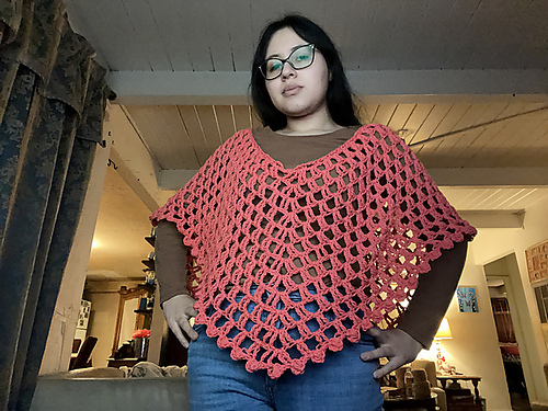 Ravelry: Cottony Poncho pattern by Salena Baca