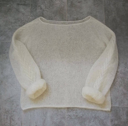 Ravelry: Fishbone sweater pattern by Natalie Totska