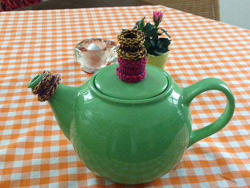 Ravelry: Drip Stopper for Tea Pot/Wine Bottle pattern by Sue Sedlak