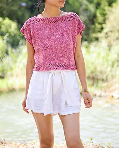 Ravelry: Peony Top pattern by Minimi Knit Design
