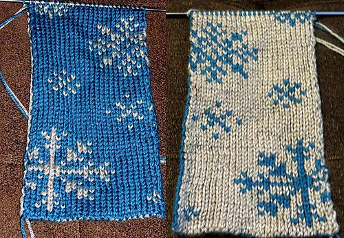 Ravelry: Double Knitting Snowflakes Scarf pattern by amilovers