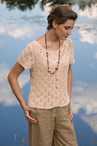 Ravelry: Oval Lace & Cable Cardigan pattern by Gayle Bunn