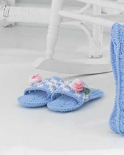 Ravelry: Mule Slippers pattern by Lily / Sugar'n Cream