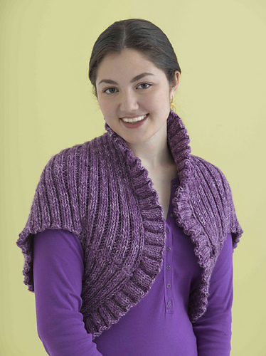 Ravelry: Ruffle Shrug pattern by Lion Brand Yarn