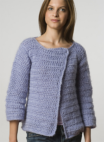 Ravelry: Cardigan #60379 pattern by Lion Brand Yarn