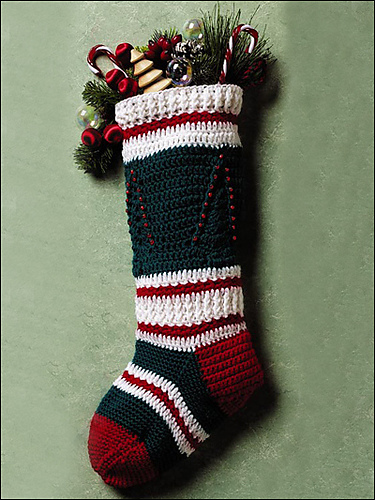 Ravelry: O Christmas Tree Stocking pattern by Kathy Wesley