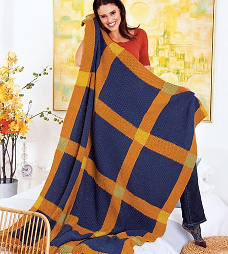 Ravelry: #28 Colorblock Afghan pattern by Knit Simple