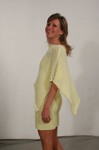 Ravelry: Dropped Stitch Poncho pattern by Hajnalka Lovrekovich