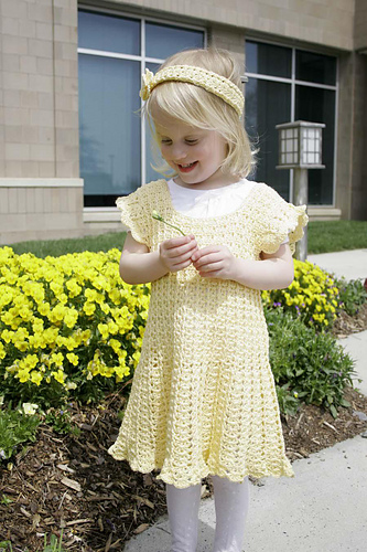Ravelry: Sunny Day Girl's Dress pattern by Joyce Nordstrom