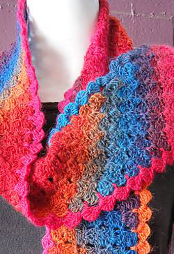 Ravelry: Diagonal Blocks Crocheted Scarf pattern by Gail Tanquary