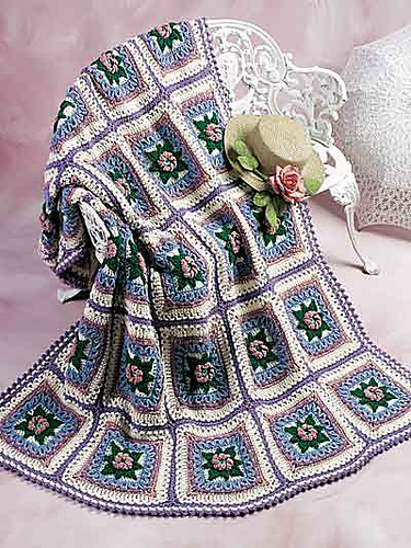 Ravelry: Shadow Box Rose Afghan pattern by Jennifer Christiansen McClain