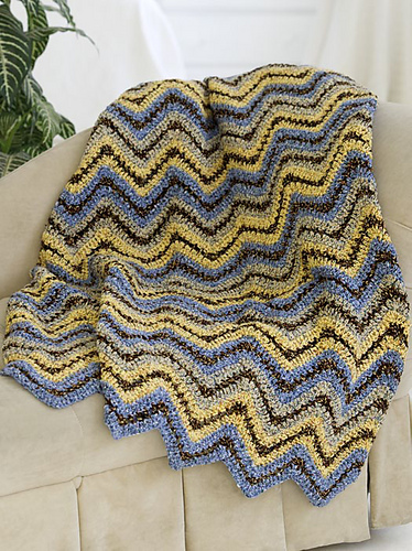 Ravelry: Evening Ease Ripple Throw pattern by Marianne Forrestal