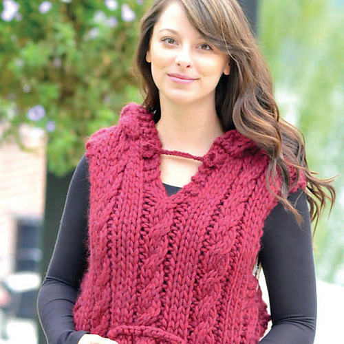 Ravelry: Hooded Vest pattern by Susie Bonell