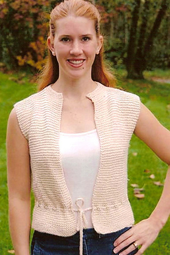 Ravelry: Draw String Vest pattern by Cascade Yarns® Design Team