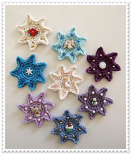 Ravelry: Seven Point Stars pattern by Marta Chrzanowska