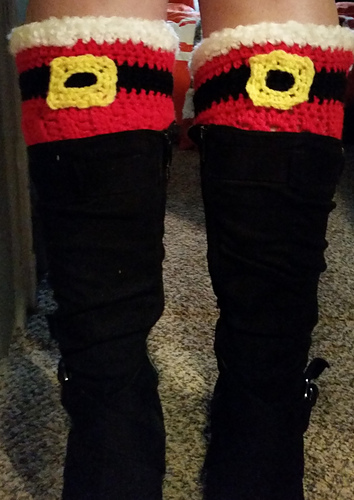 Ravelry: Holiday Cheer Boot Cuffs pattern by RaeLynn Orff