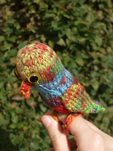 Ravelry: Knitted Amigurumi Parakeet pattern by Christina Hedges