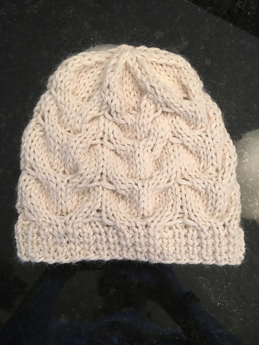 Ravelry: Cable Chevron Hat pattern by Gretchen Tracy