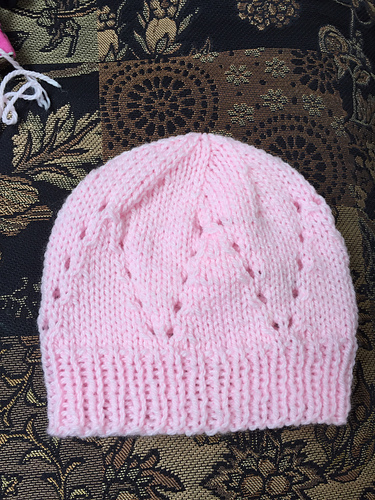Ravelry: eyelet baby hat pattern by marianna mel