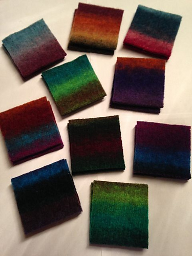 Ravelry: Rothko Felted Coasters pattern by Patricia Hart