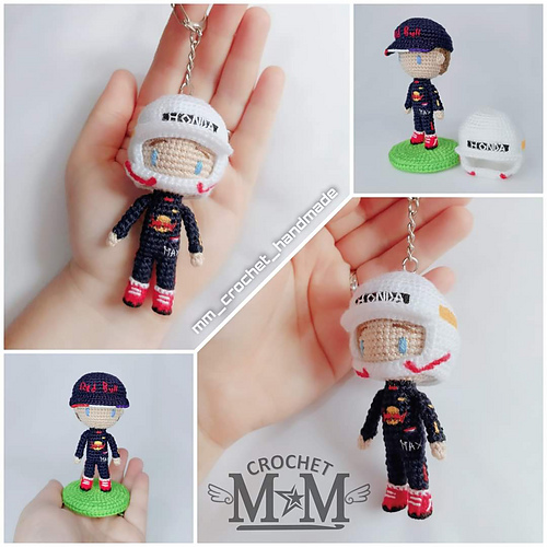 Ravelry: MAX VERSTAPPEN AMIGURUMI pattern by Mauren Martinez