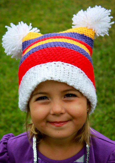 Ravelry: Spunky Pom Pom Hat pattern by Lisa Jelle