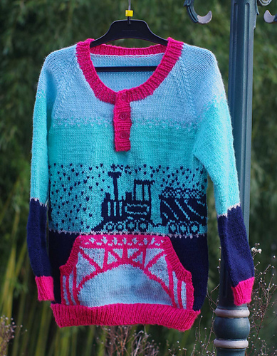 Ravelry: Train Over the Bridge pattern by Katherine Paddison