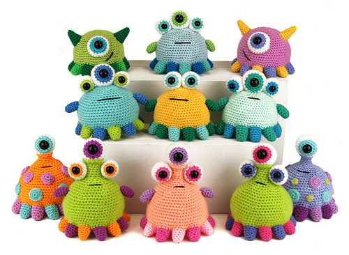 Ravelry: Tippy Toe Monsters pattern by Moji-Moji Design