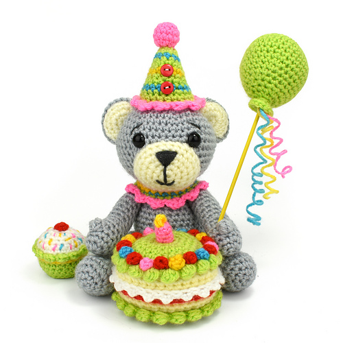 Ravelry: Bertie Bear's Birthday Party pattern by Moji-Moji Design