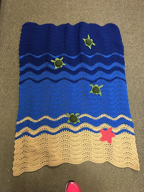 Ravelry: Sea Turtle Baby Blanket pattern by Off the Hook Crochet ...