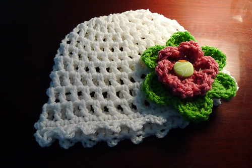 Ravelry: Peek a Boo Flower Hat pattern by Mary Jane Hall