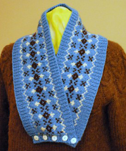 Ravelry: Fair Isle Scarf #70533AD pattern by Lion Brand Yarn