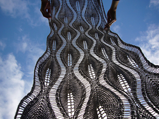 Ravelry: mommanoggin's Ripple leaf shawl