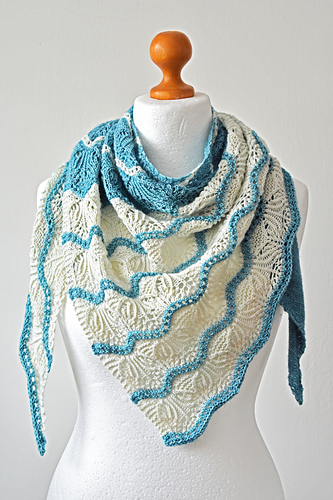 Ravelry: Frozen Lakes Shawl pattern by Helen Kennedy