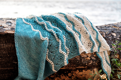 Ravelry: Frozen Lakes Shawl pattern by Helen Kennedy