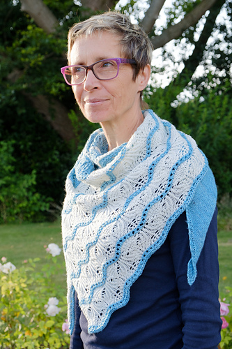 Ravelry: Frozen Lakes Shawl pattern by Helen Kennedy