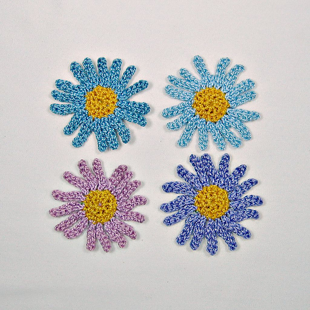 Ravelry: Aster Flower Decal pattern by Sandy Marie