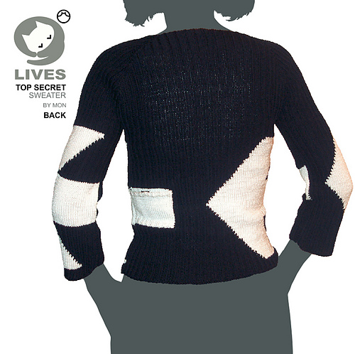 Ravelry: 9 LIVES: sweater TOP SECRET pattern by Oksana Kiseleva
