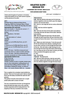 Ravelry: Solstice Glow Medium Toy pattern by bunnymuff - Mona Zillah