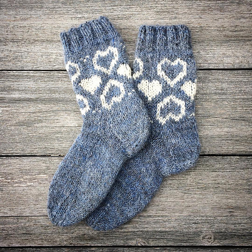 Ravelry: Nordic Hearts Socks pattern by Randi Hjelm Debes