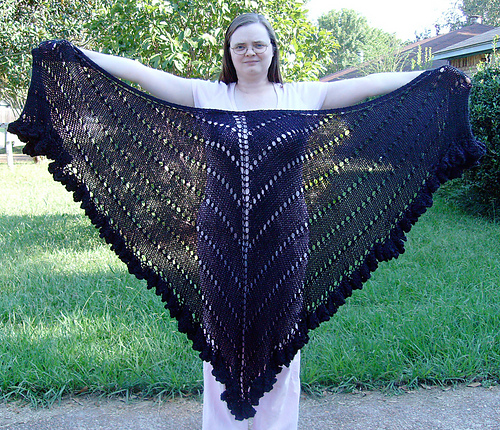 Ravelry: Lacy Winged Shawl pattern by B. Dillon Designs