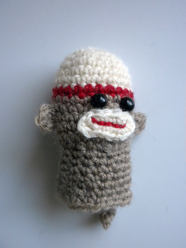 Ravelry: Sock Monkey Finger Puppet pattern by Monkey Waffles