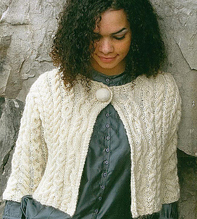 Ravelry: cropped aran jacket pattern by Claire Montgomerie