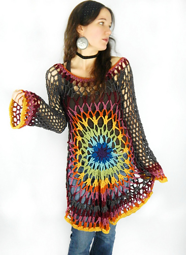 Ravelry: Flower Child Pullover pattern by Regina Weiss