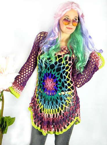 Ravelry: Flower Child Pullover pattern by Regina Weiss