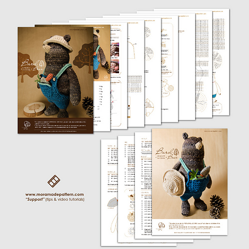 Ravelry: Bard Bear pattern by MoRAmadePattern