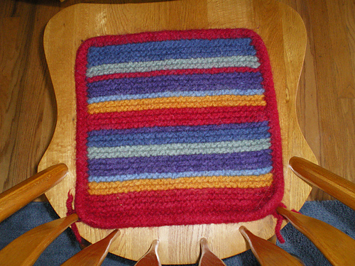 Ravelry: Garter Stripe Chair Pads pattern by Erica Alexander